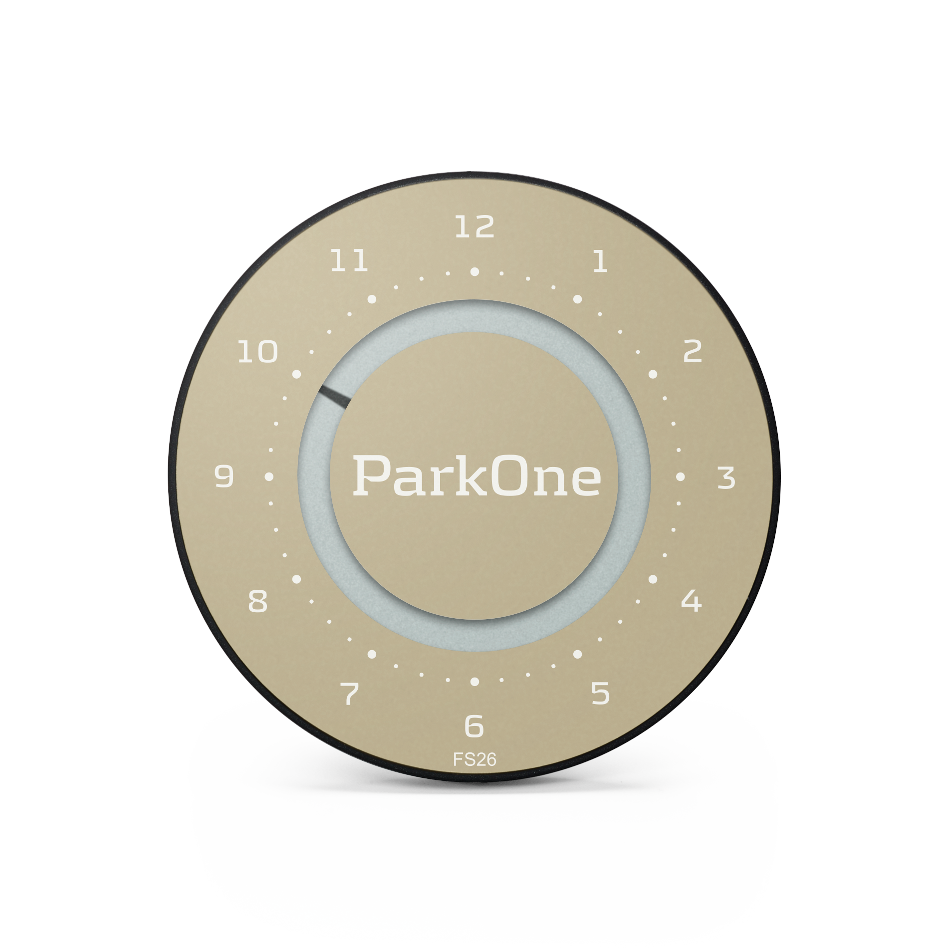 Guld ParkOne 2 Sand Gold | Parkeringskive | Needit | Landberg.dk